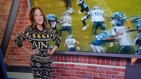 Saints - Kay Adams is Rockin Saints Christmas Pajamas on GMFB | New ...