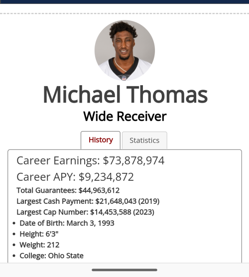 Michael Thomas is still a free agent | New Orleans Saints ...