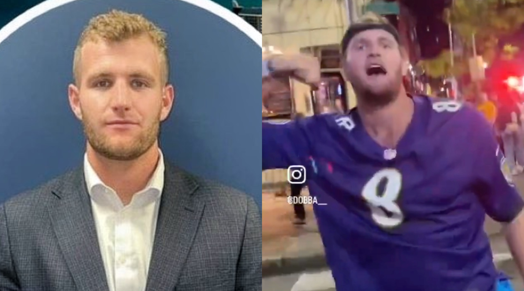 N/S - Ravens fan looking for Commanders fans to fight after their game ...